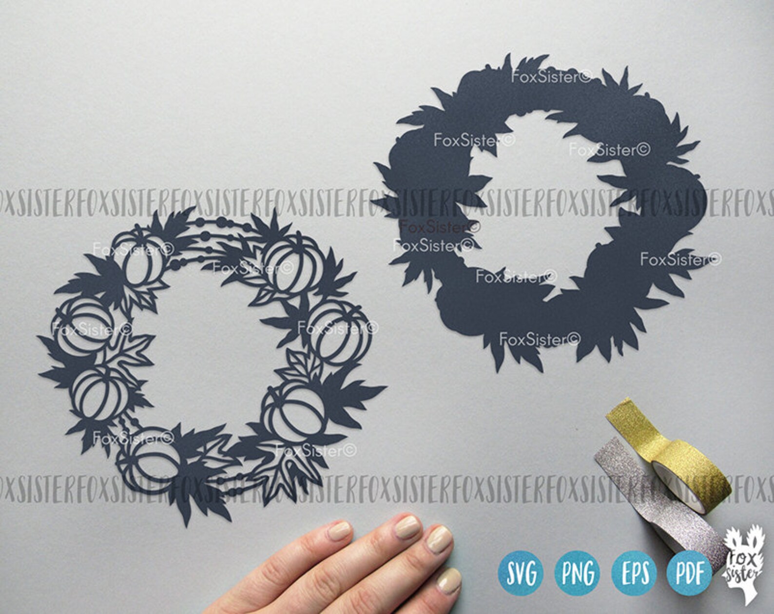 Fall Wreath Svg Cut File Pumpkin Svg Halloween Wreath Svg - Etsy UK
