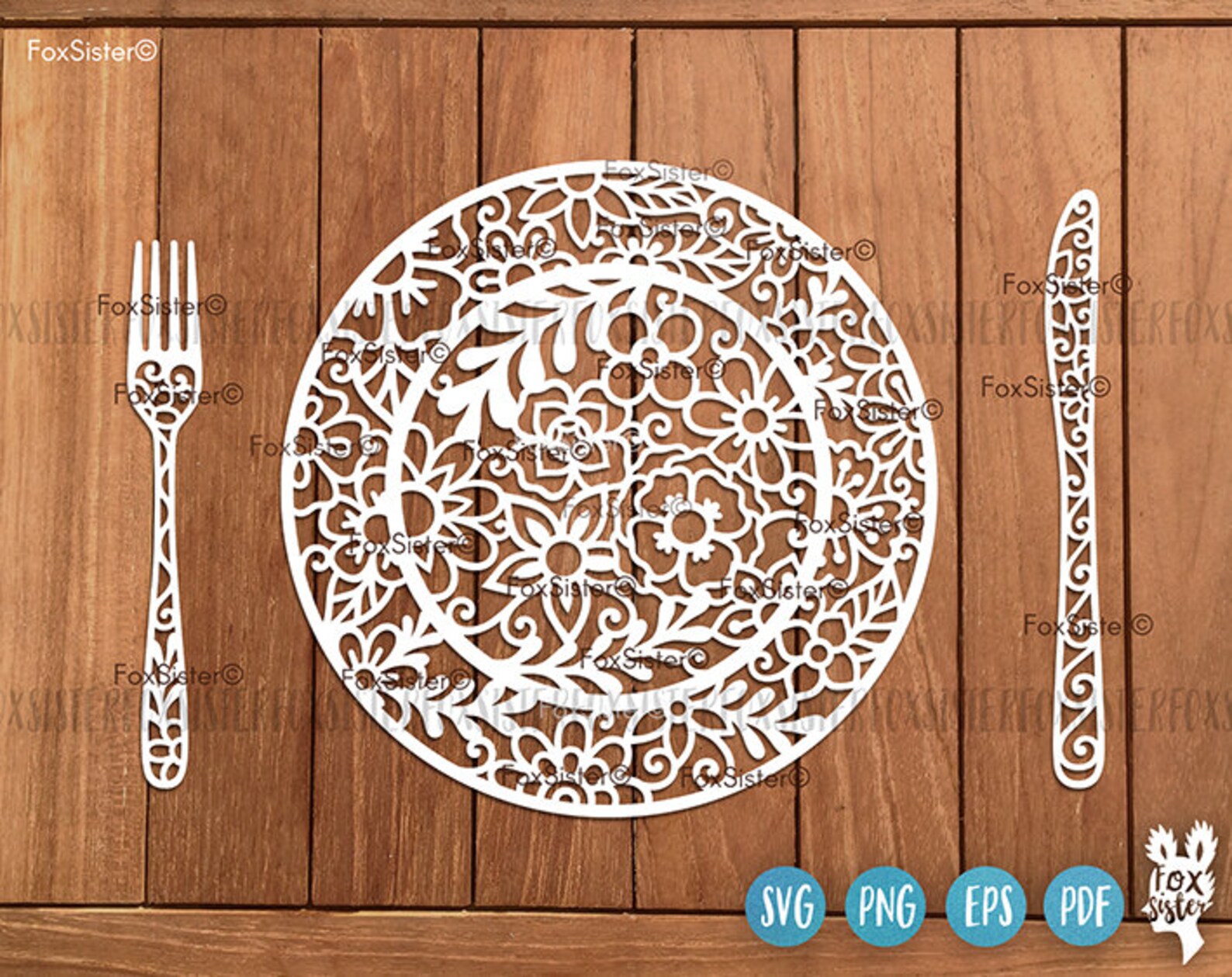 Cute Kitchen Svg Template, Fork and Knife Svg, Kitchen Wall Decor Svg ...