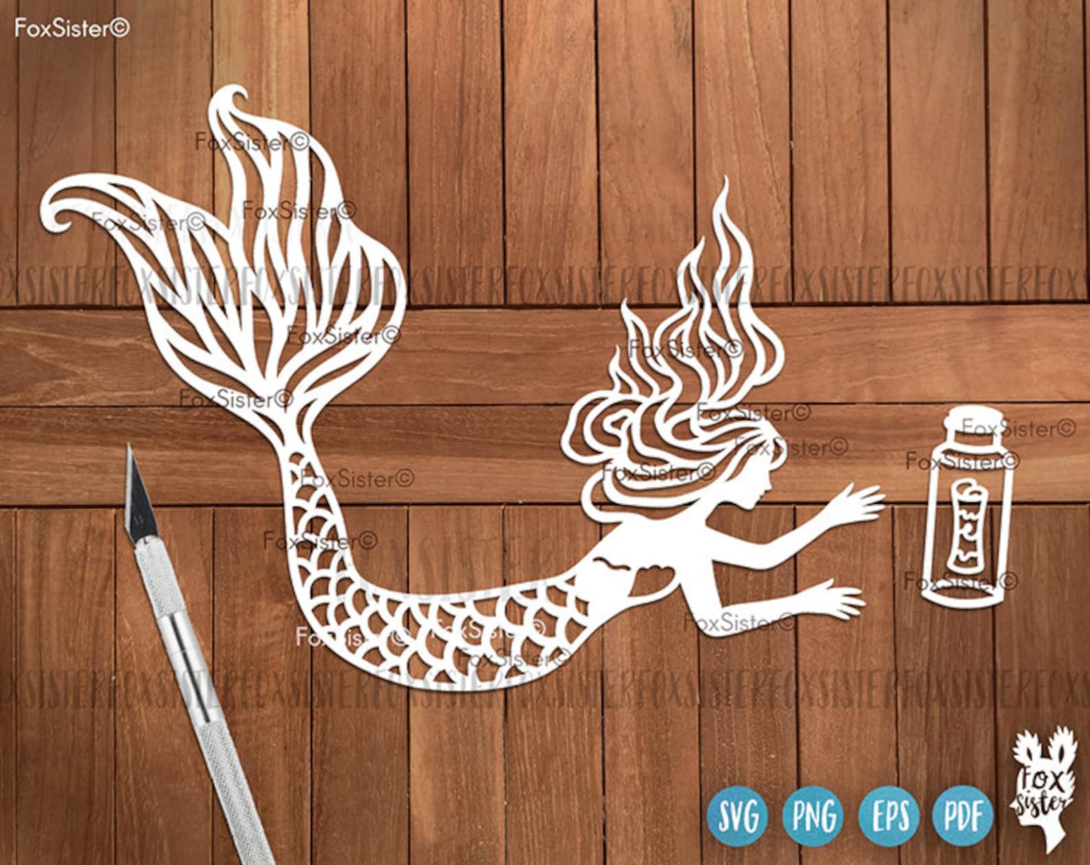 Mermaid SVG Bundle, Mermaids SVG File for Cricut, Little Mermaid Tail ...