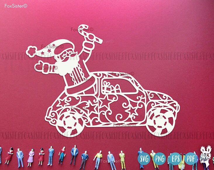 Santa Svg Christmas Clipart Santa Cut File Christmas Svg | Etsy