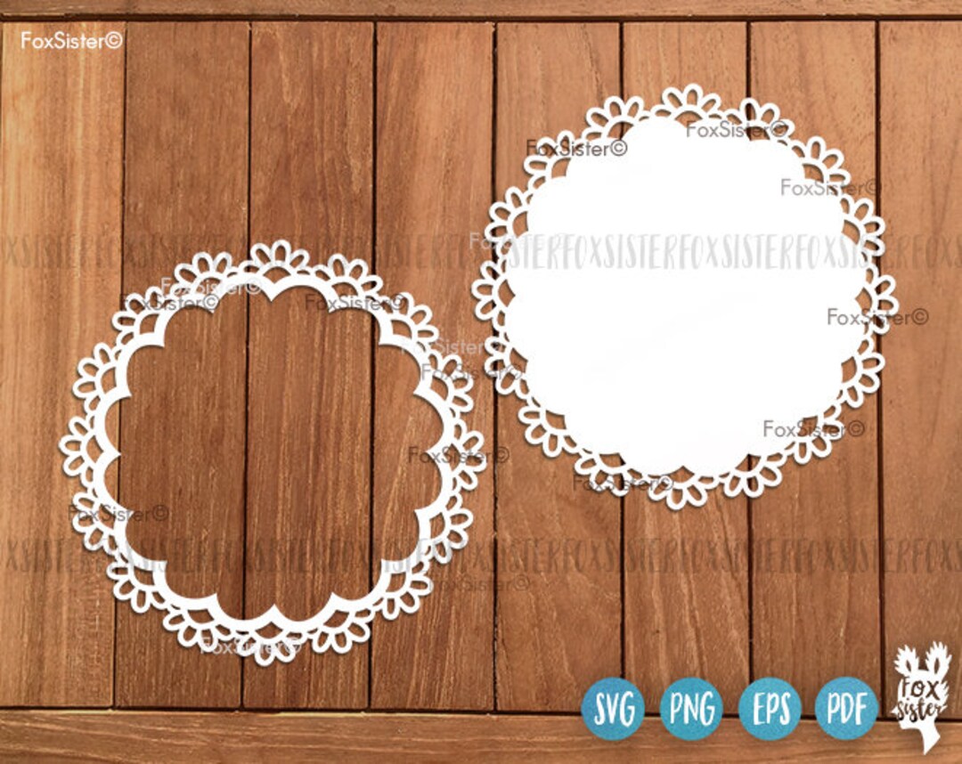 Round Frames Svg Cut File, Monogram Frame Svg, Wreath Svg, Blank Frame ...