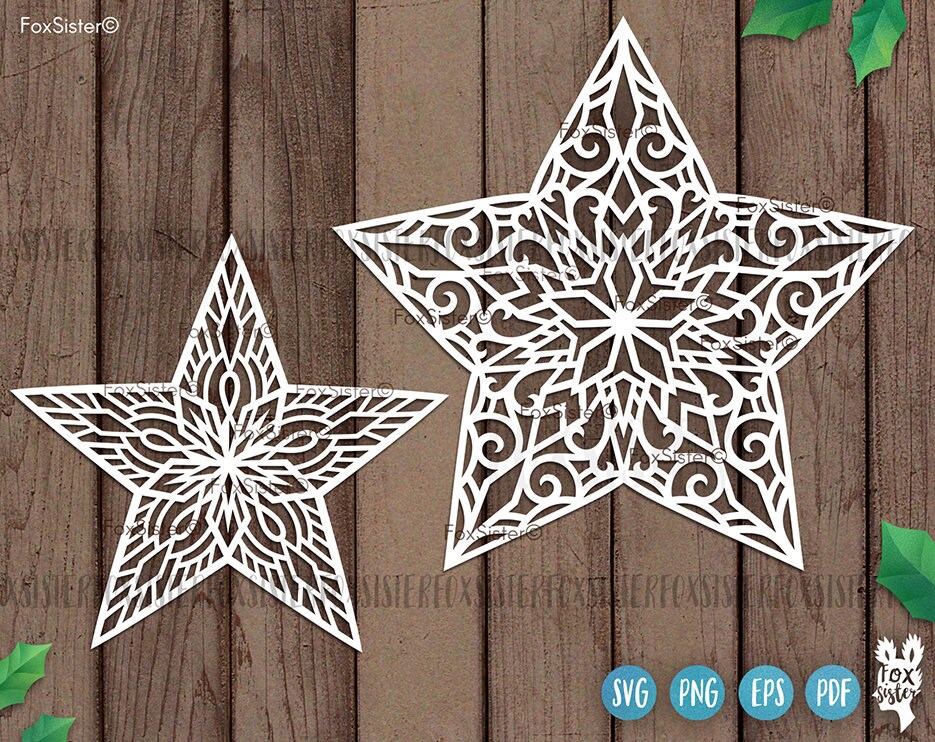 Sterne svg Bundle SET 14, Weihnachten svg svg, Stern svg, frohe ...