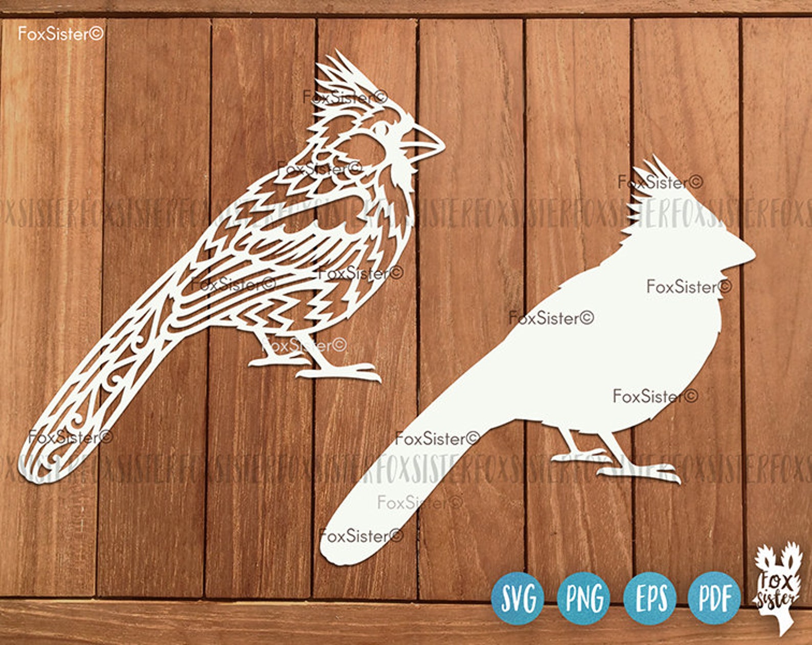 Cardinal Bird Svg Cut File Cardinal Vector Silhouette - Etsy