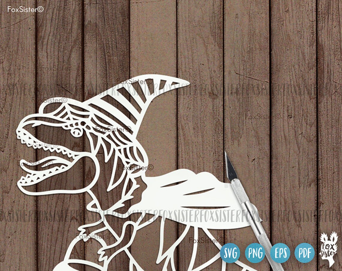 Dinosaur Svg for Cricut and Silhouette Halloween Svg | Etsy