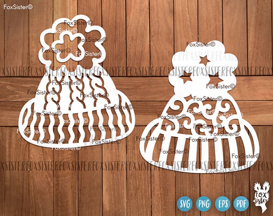 Bobble Hat Svg Christmas Hat Svg Bundle Santa Hat Svg - Etsy