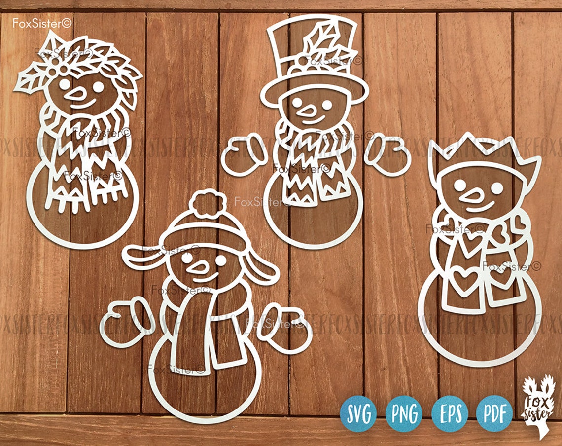 Snowmen Svg Bundle for Cricut and Silhouette Snowman Vector - Etsy