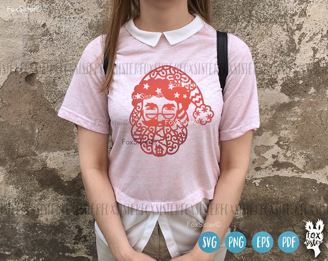 Santa Svg Files Santa Clipart Christmas Svg Files Xmas Clip - Etsy