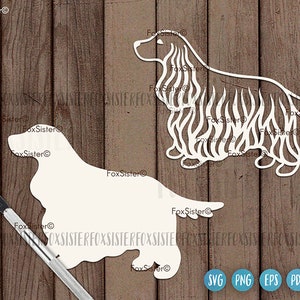 Spaniel Svg Cut File Clipart, Floral Dog Svg, Cute Spaniels Vector ...