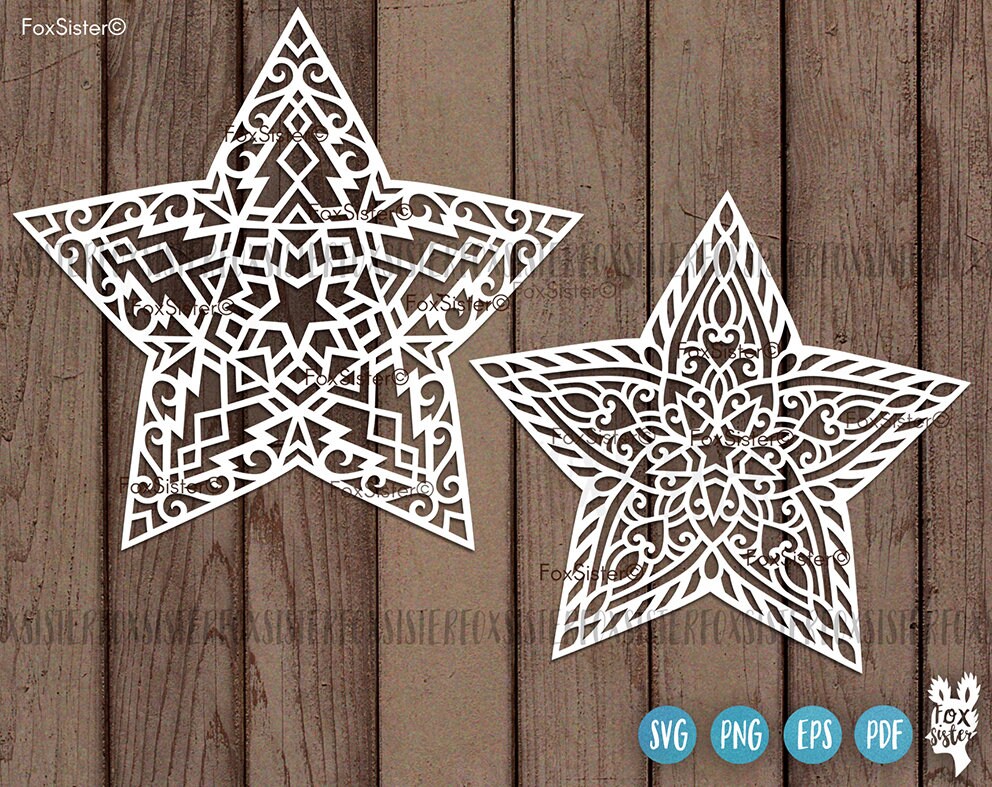 Stars Svg Bundle SET 15 Christmas Svg Bundle Star Svg Happy - Etsy