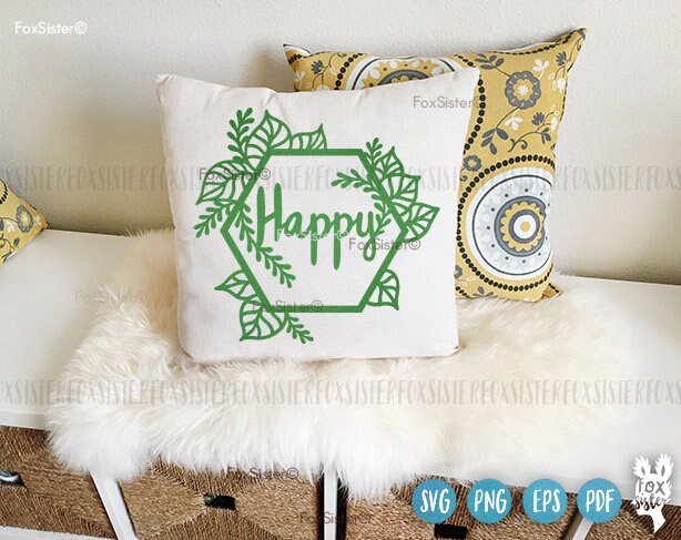 Happy Svg Cut File for Cricut and Silhouette Positive Svg - Etsy