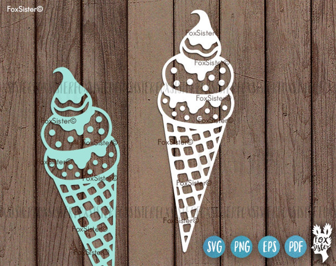 4 Ice Creams Svg Bundle Set 2 Ice Cream Svg Cut File Unicorn - Etsy
