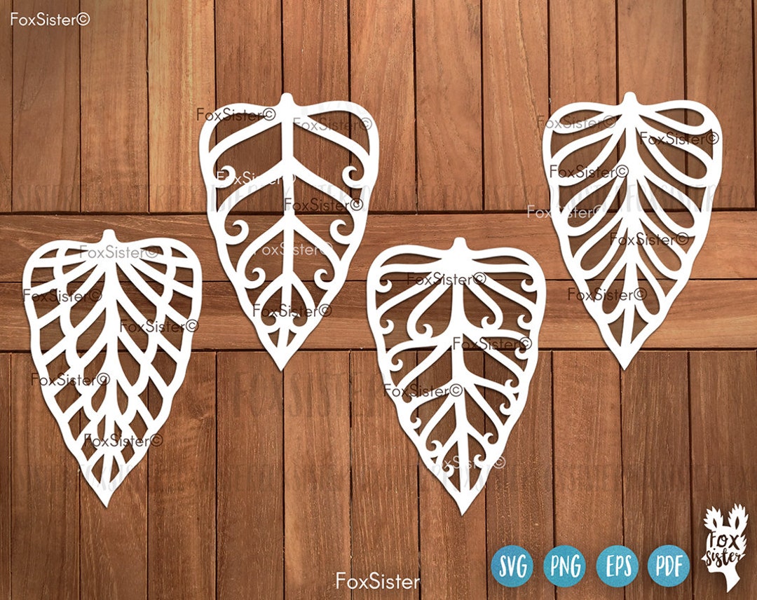 Leaves Svg Bundle for Cricut and Silhouette, Leaf Svg, Palm Leaf Svg ...