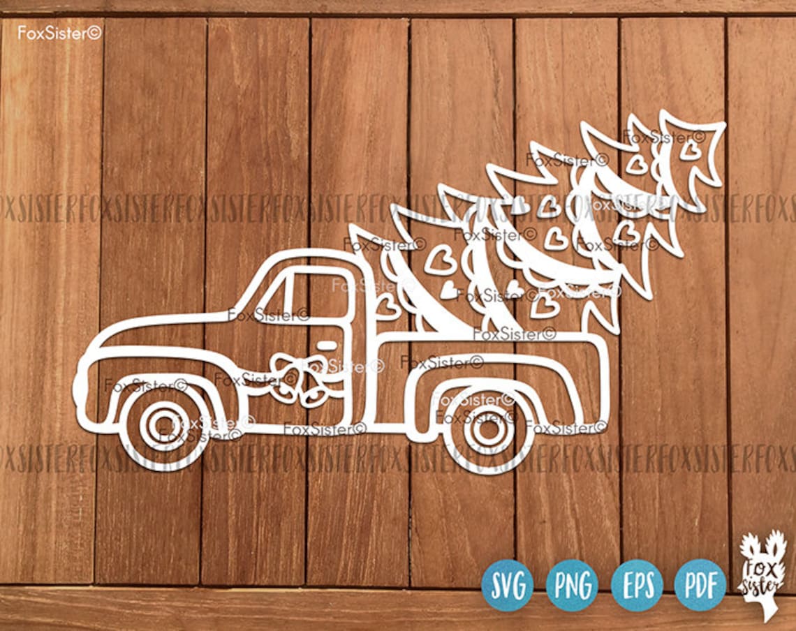 Christmas Truck Svg Cutting File Old Truck Svg Christmas Svg - Etsy