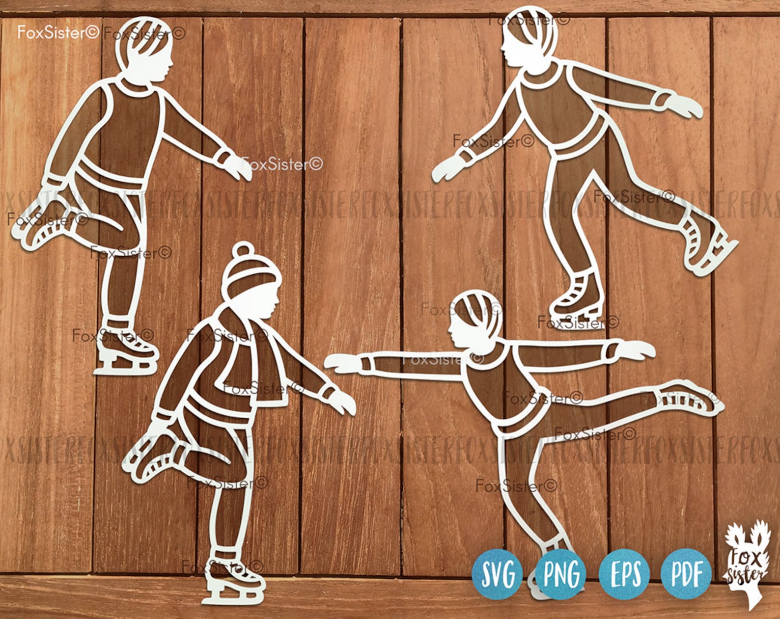 Ice Skating Svg Bundle for Cricut and Silhouette Ice Skating - Etsy