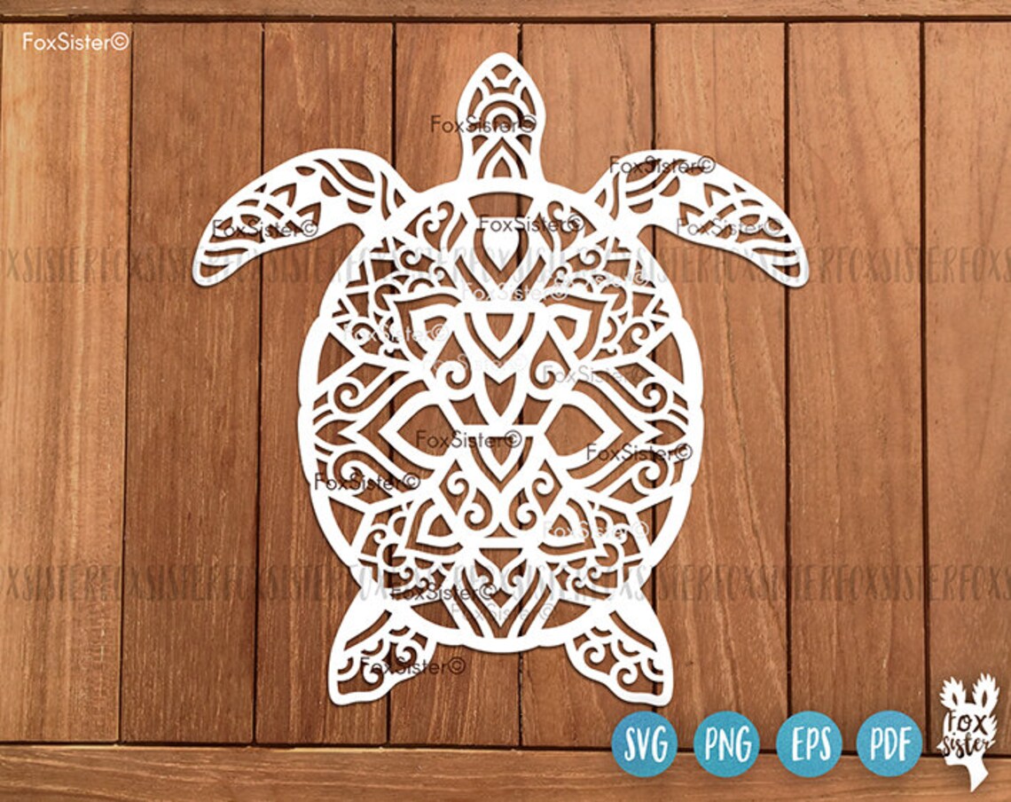 Turtle Svg Cut File Turtle Vector Digital Clipart Ocean Life - Etsy