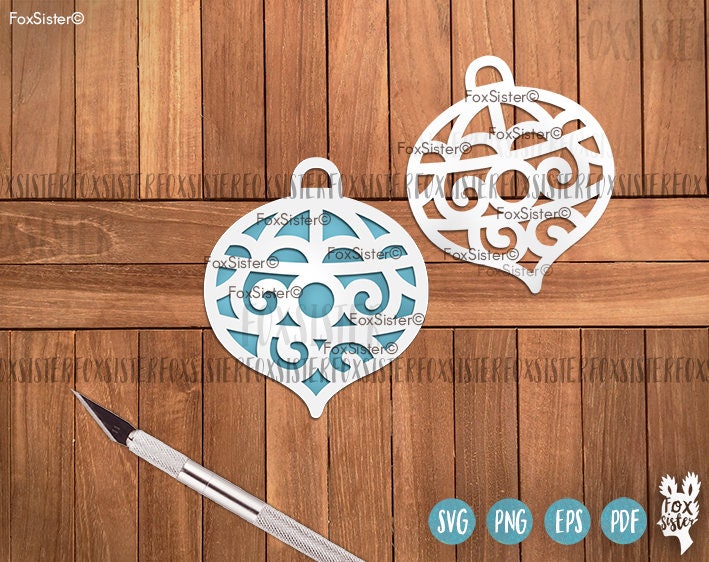 Christmas Baubles SVG Bundle SET 4 Bauble Svg Tree | Etsy