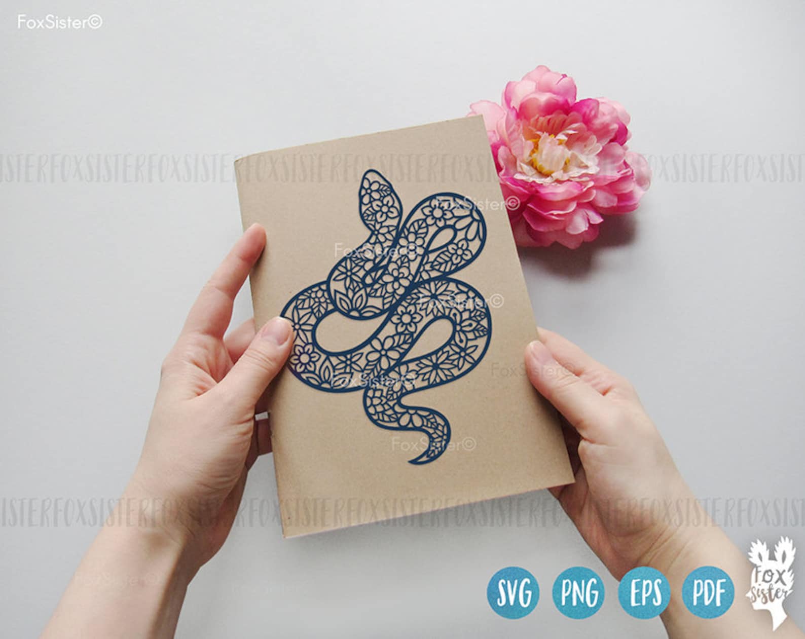 Floral Snake Svg Cutting File for Cricut and Silhouette Snake - Etsy
