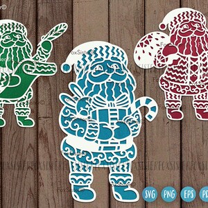 Santa Svg, Santa Svg Clipart, Santa Cricut Cut File, Santa Claus Svg ...