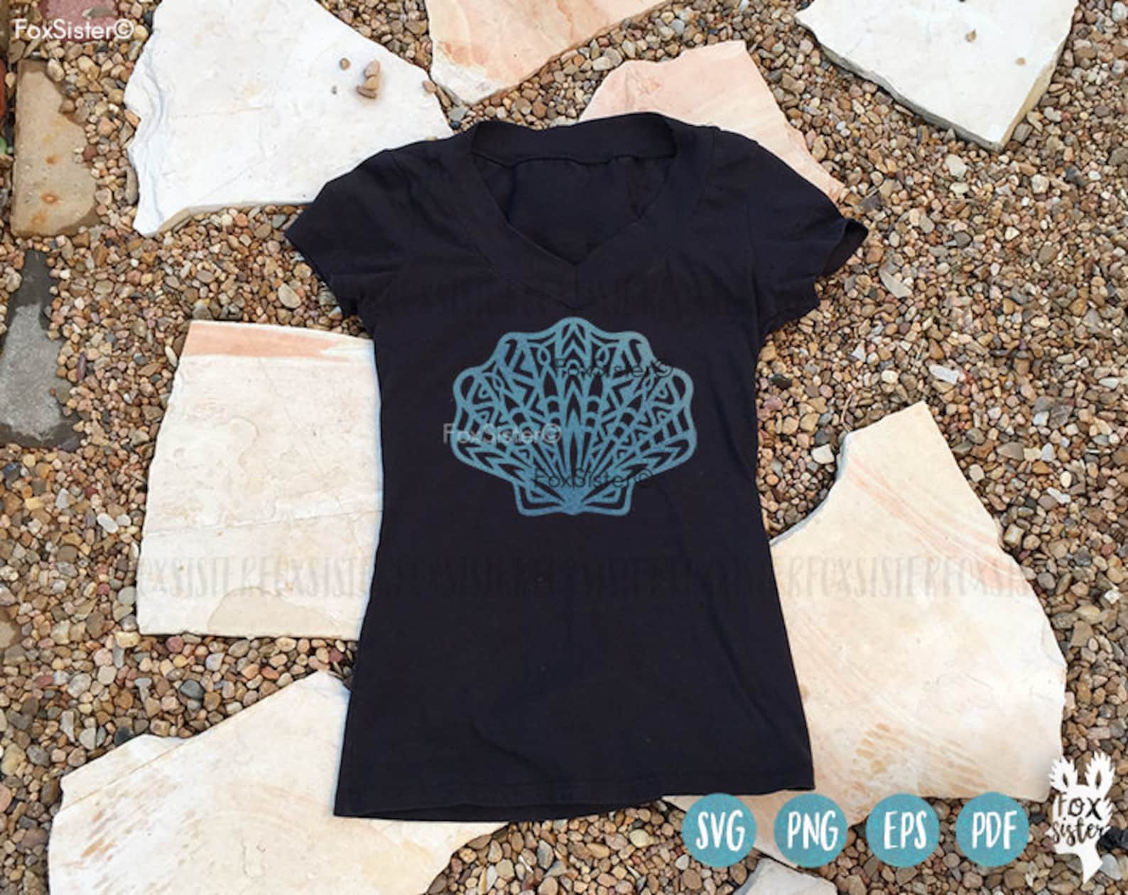 Mandala Shell SVG Bundle Tribal Shell Svg Seashells Svg | Etsy Canada