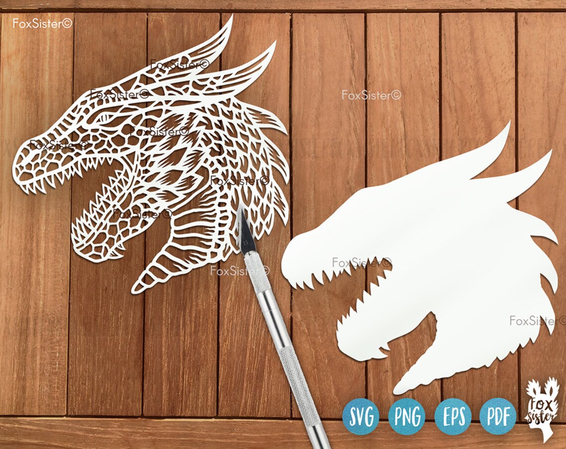 Dragon Svg Design for Cricut and Silhouette Dragon Printable - Etsy