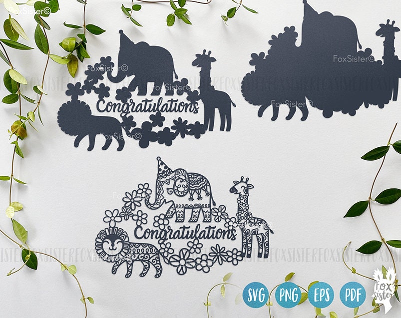 Animals Svg for Cricut and Silhouette Animal Svg Foxsister - Etsy UK