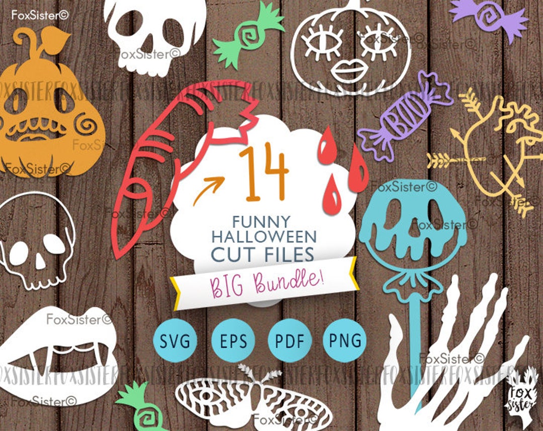 Halloween Svg Bundle, Halloween Silhouette Clipart, Halloween Cut Files ...