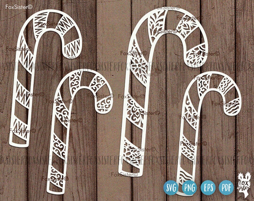 Candy Cane Svg, Christmas Design Svg, Christmas Vector Clipart, Candy ...