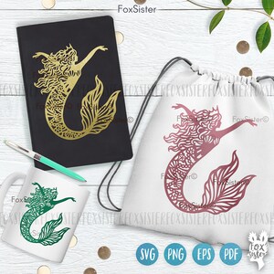 Mermaid Princess Svg Cut File for Cricut and Silhouette, Mermaid ...