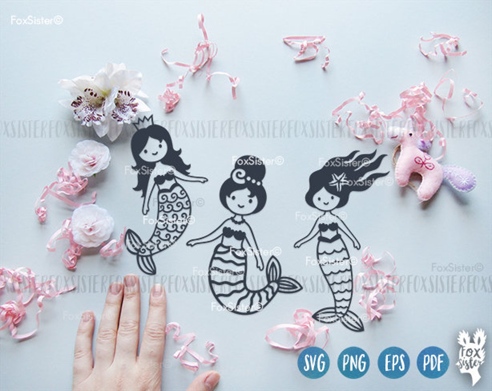 Mermaid Svg, Little Mermaid Svg, Mermaid Silhouette Cut File | Mermaid ...