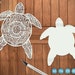 Turtle Svg for Cricut and Silhouette, Geometric Animal Svg, Zentangle ...