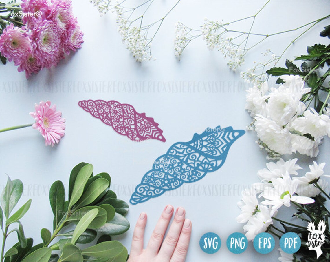 Detailed Mandala Shell, Shell Svg, Tribal Shell Svg, Seashells Svg ...