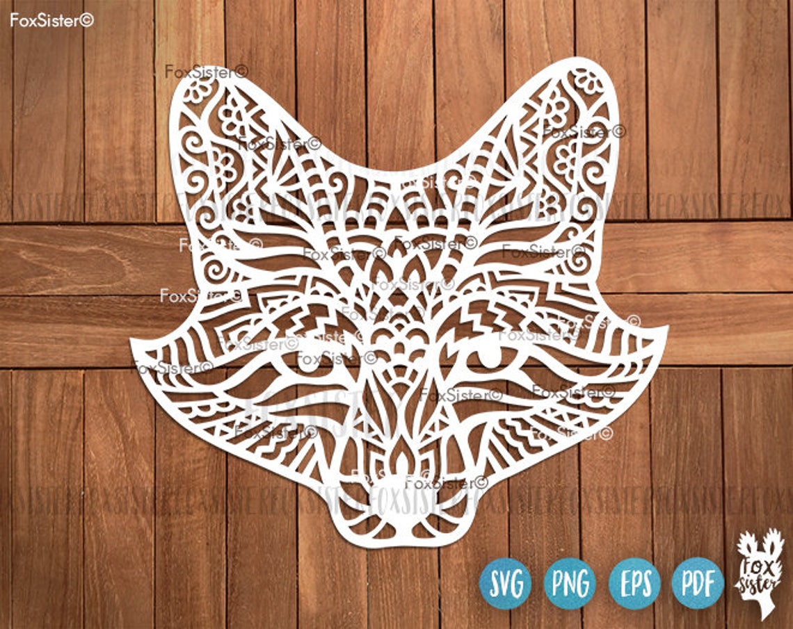 Fox Svg Cut File Foxes Svg Animal Svg Mandala Svg Boho - Etsy