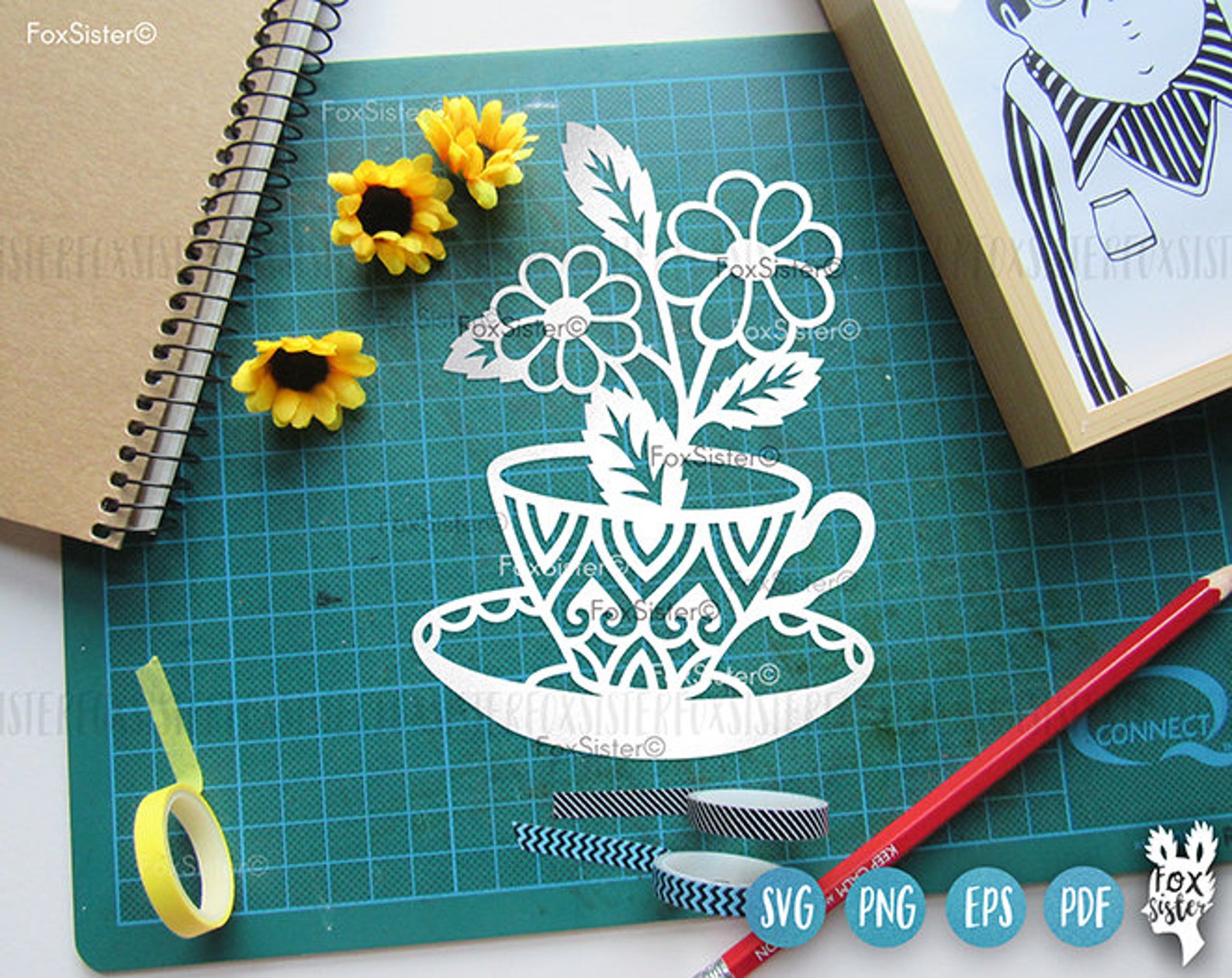 Coffee Tea Svg Cup Svg Bundle Tea Pot Clipart Cut Files | Etsy