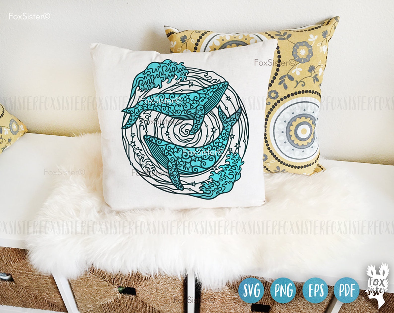 Whales Svg Design for Cricut and Silhouette Animal Svg Ocean - Etsy