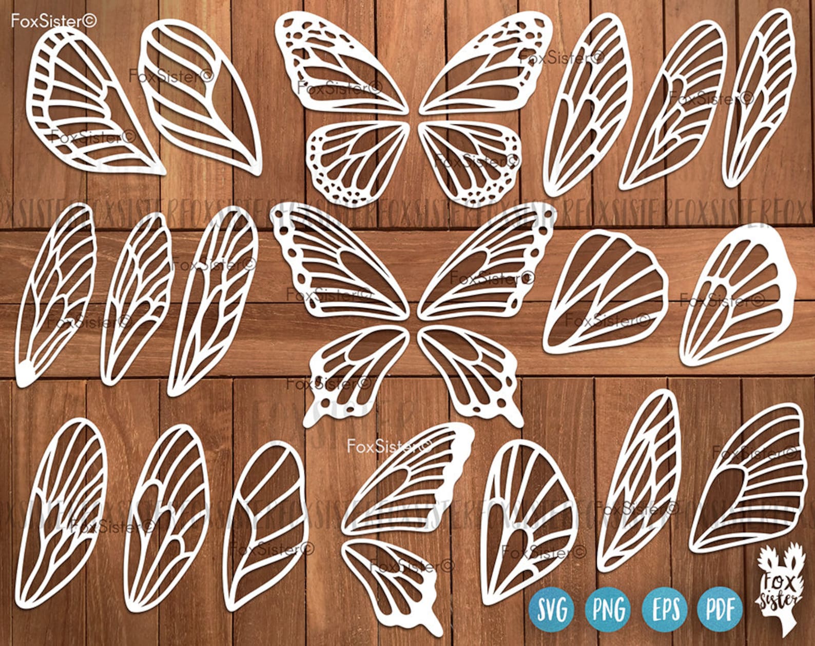Butterfly Wings Svg Designs for Cricut and Silhouette - Etsy
