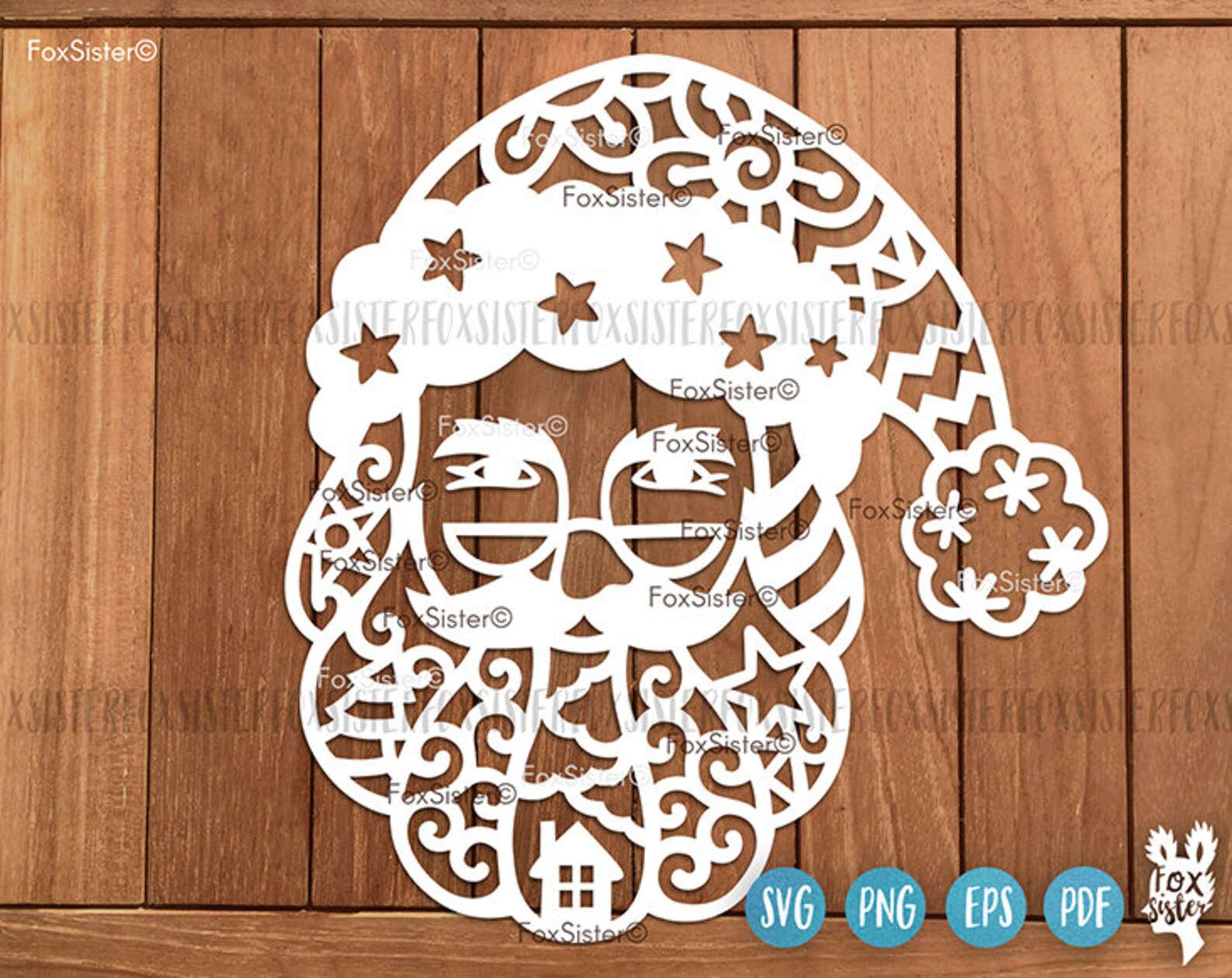 Santa Svg Files Santa Clipart Christmas Svg Files Xmas Clip - Etsy