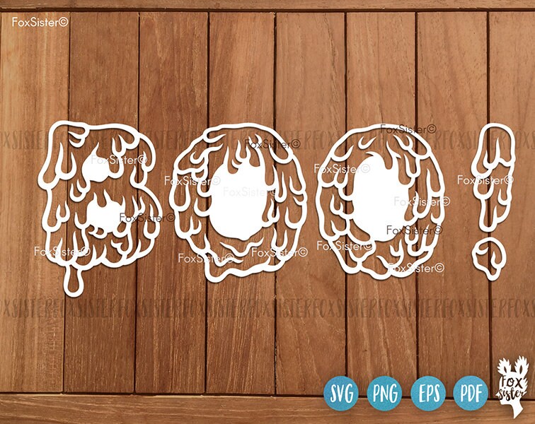 Boo Svg Halloween Svg Cut File Scary Svg Halloween Svg Boo - Etsy UK