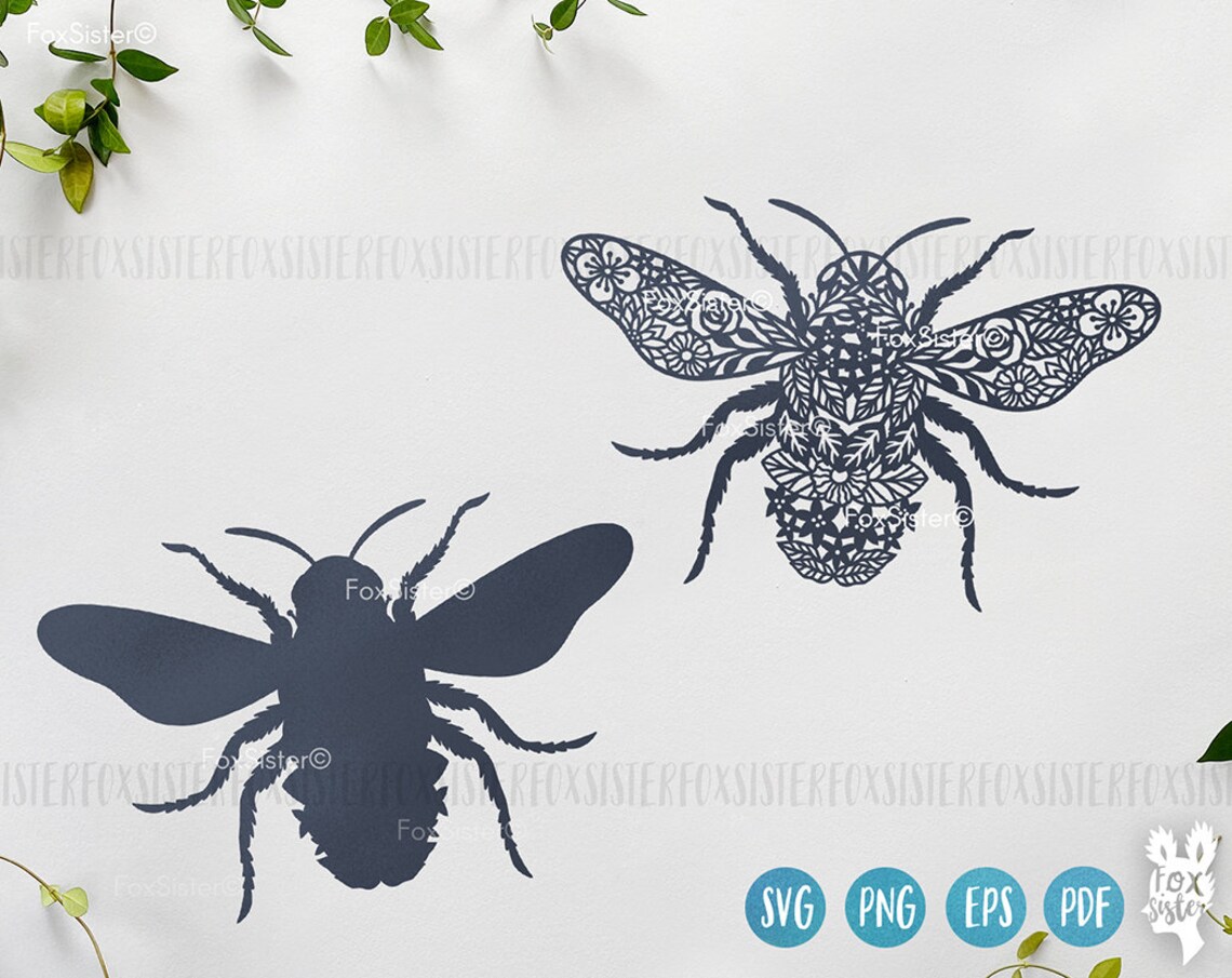 Honey Bee Svg Design for Cricut and Silhouette Bee Clipart - Etsy