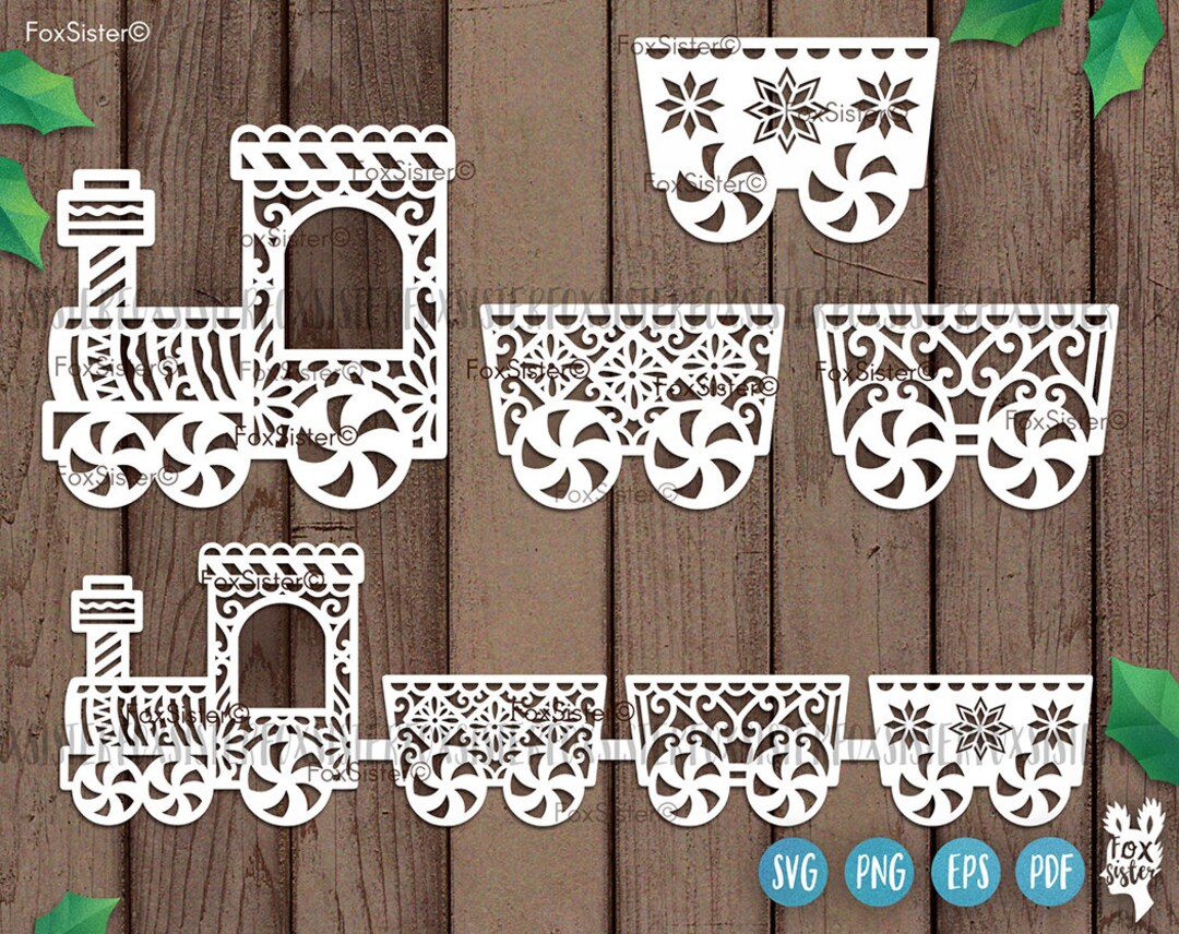 Christmas Train Set Svg Bundle, Christmas Toy Svg, Christmas Tree ...