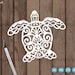Turtle Mandala Svg, Boho Jellyfish Svg, Vector Fish Svg, Sea Svg ...