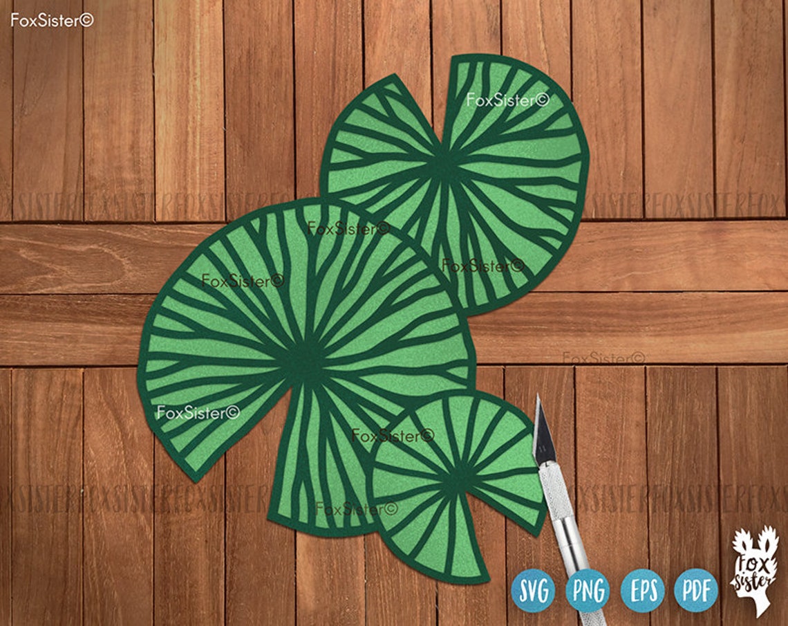 Frogs and Lily Pads Svg for Cricut and Silhouette, Frog Svg, Animal Svg ...