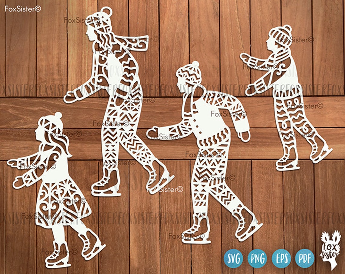 Ice Skaters Svg Cut File Ice Skating Svg Figure Skater Svg - Etsy UK