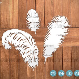 34 Feathers SVG Bundle! Cut File Templates | Feather | Feather Vector ...