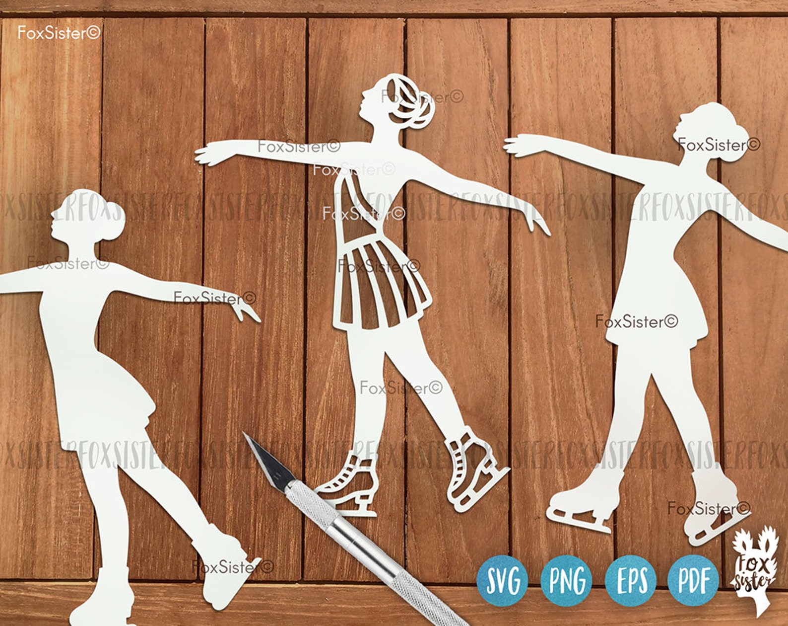 Figure Skating Svg Bundle for Cricut and Silhouette Ice - Etsy Canada