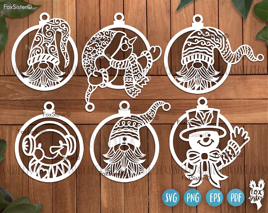 Christmas Bauble Svg Cut File Bundle for Cricut and - Etsy