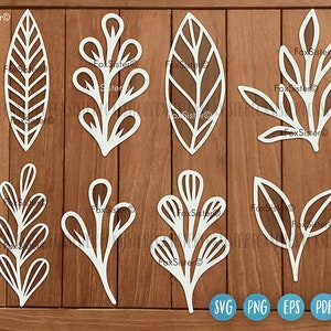 Leaves Svg Bundle, Leaf Svg, Leaves Cutting Svg, Wreath Elements Svg ...