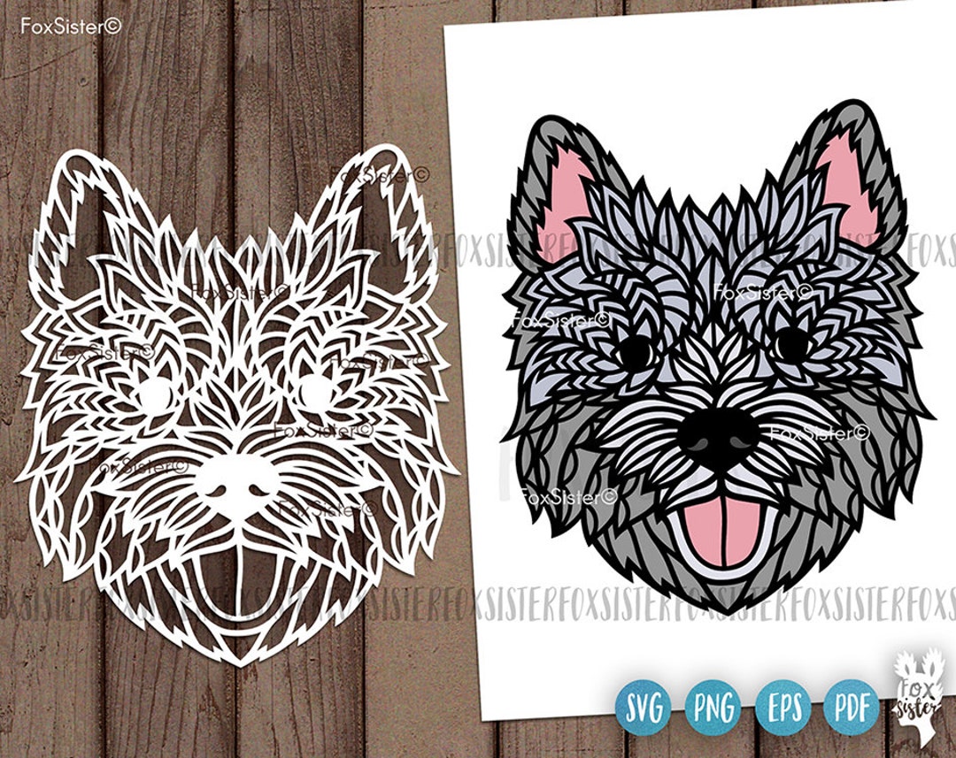 Dog Svg for Cricut and Silhouette, Westie Svg, Terrier Svg, Pets Svg ...