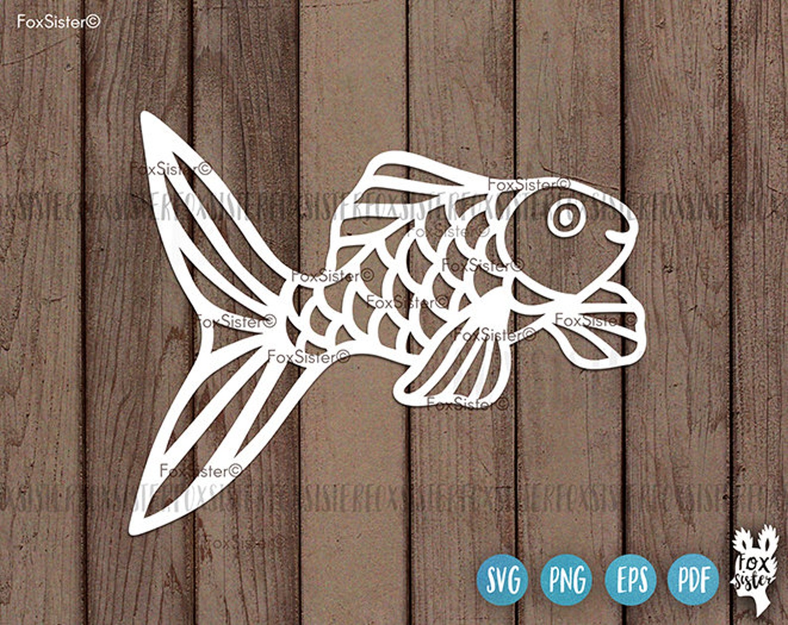 Goldfish Svg Bundle Gold Fish Clipart Template Fish Svg | Etsy