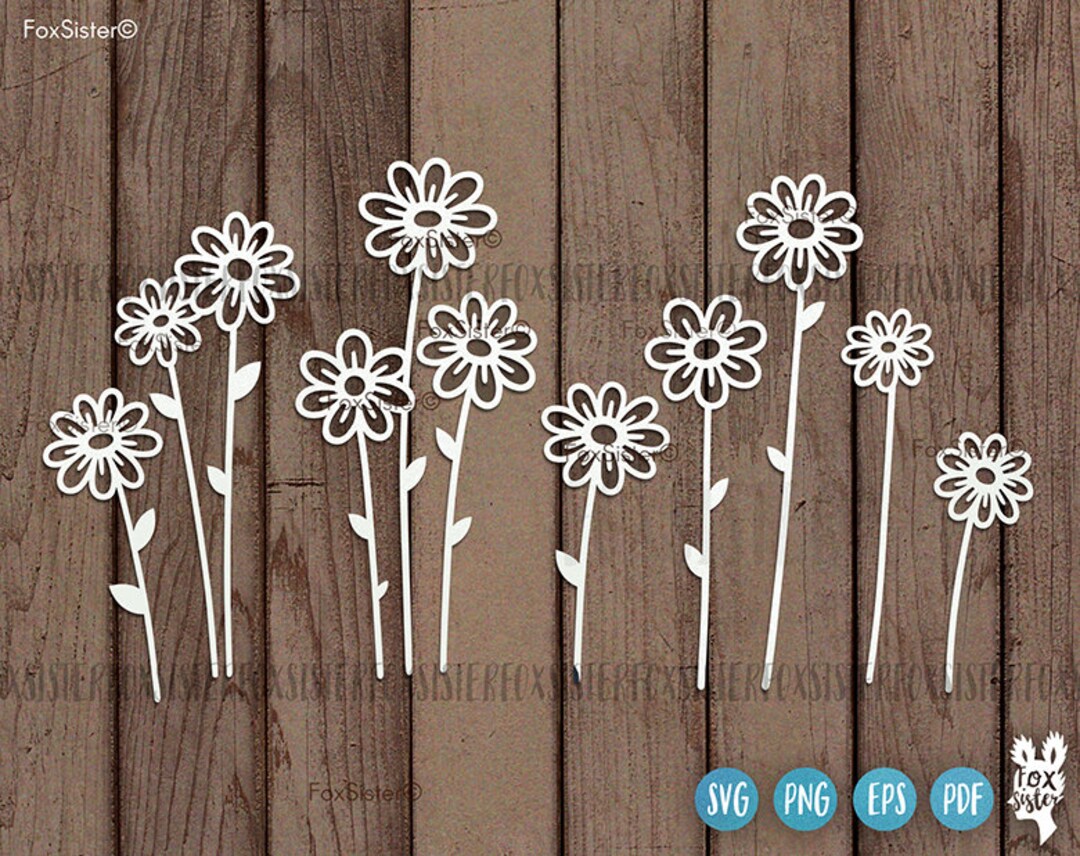 Flower Svg Bundle for Cricut and Silhouette Flower Svg - Etsy