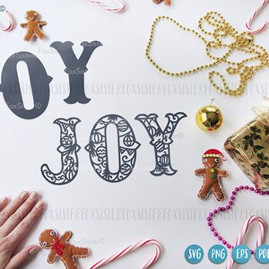 Christmas Joy Svg Design, Joy Svg Christmas Svg Files, Joy Cut File ...